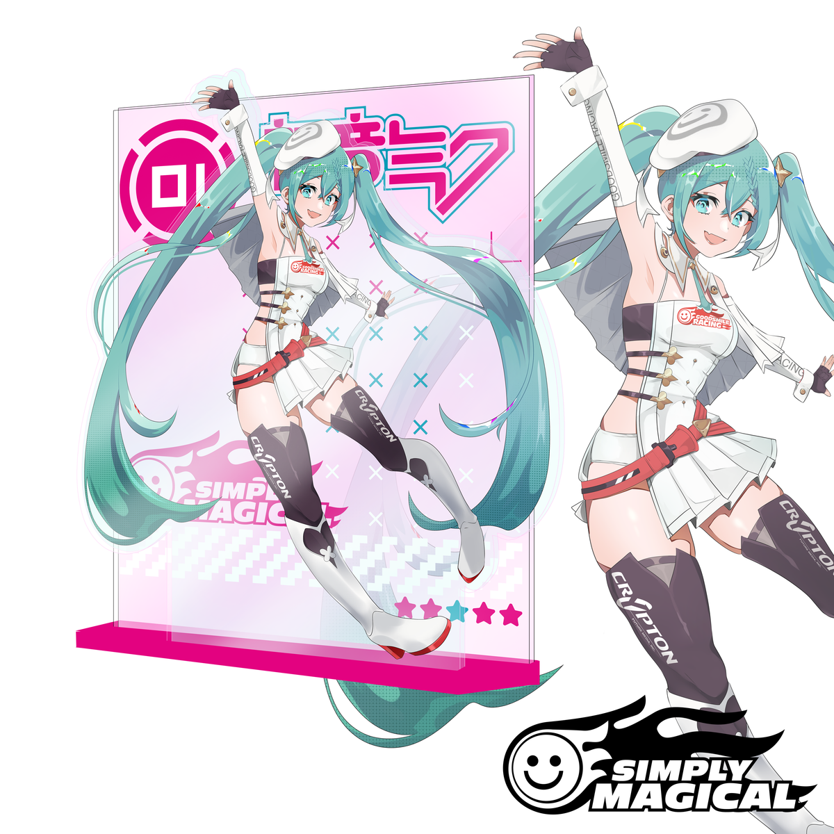 2023 Racing Miku 3 Piece Acrylic Standee – SimplyMagical